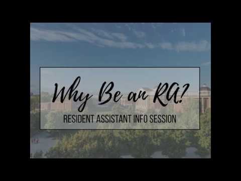 Resident Assistant Information Session - YouTube