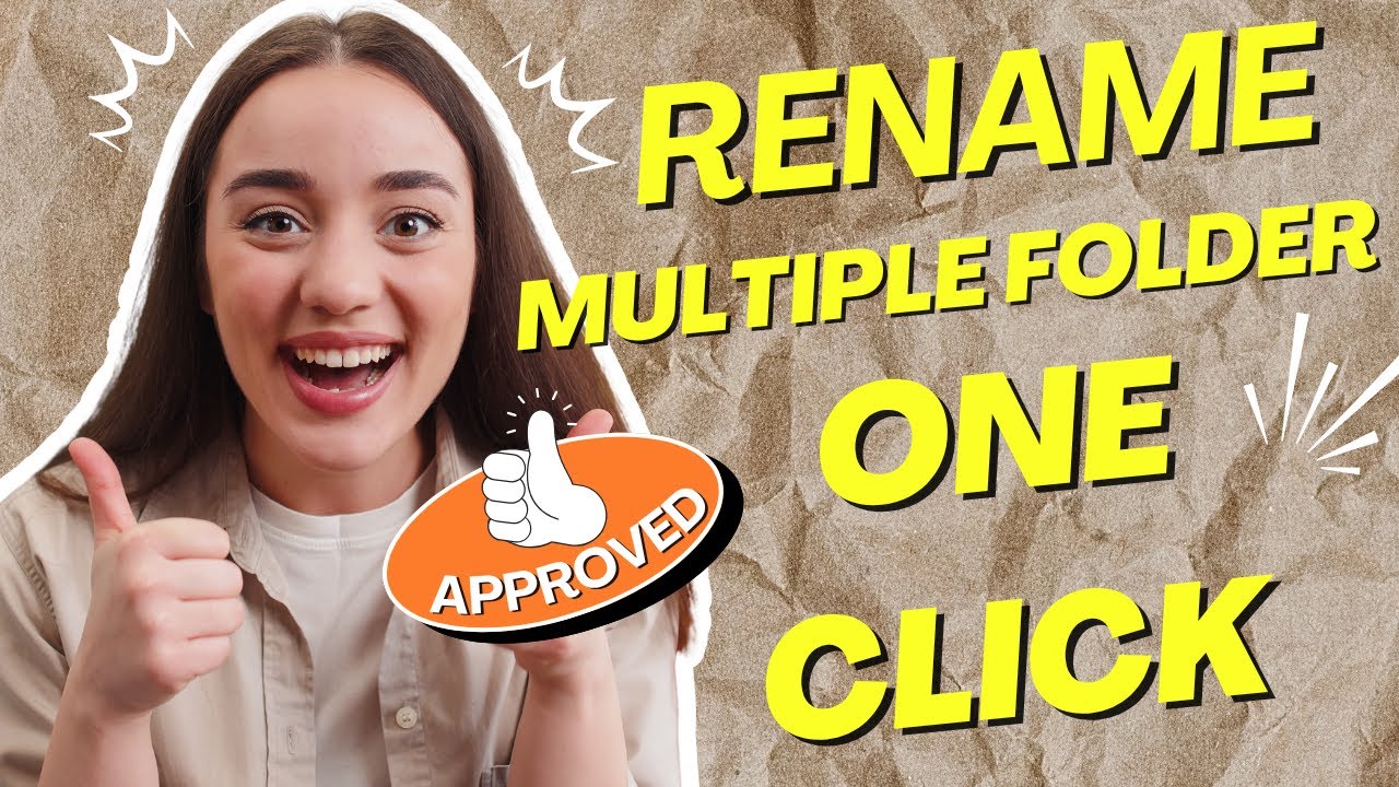 HOW TO RENAME MULTIPLE FOLDERS OR FILES USING EXCEL (SUPER EASY!) - YouTube