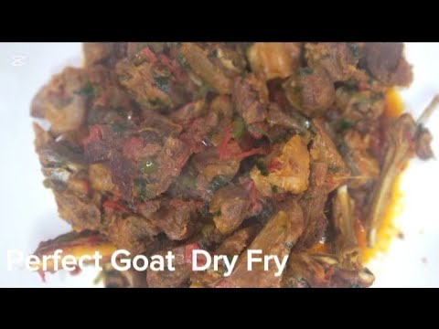 How To Make Delicious Dry Fried Goat Meat || Mbuzi Dry Fry Recipe ...