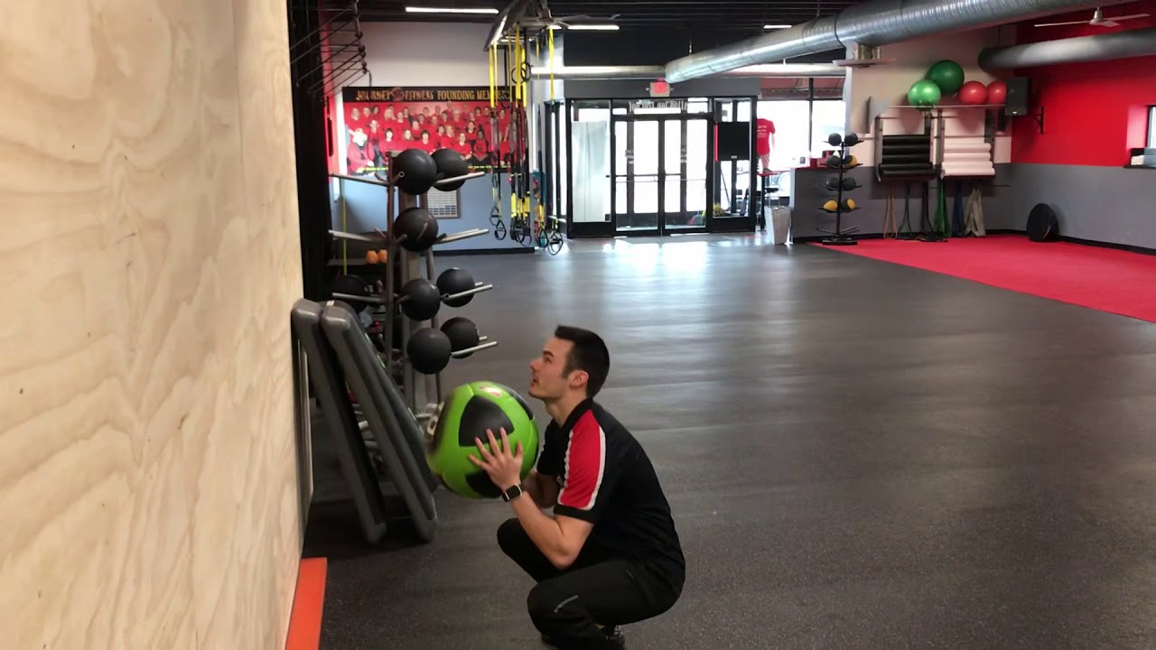Vertball: Wall Ball with Burpee Sprawl - YouTube