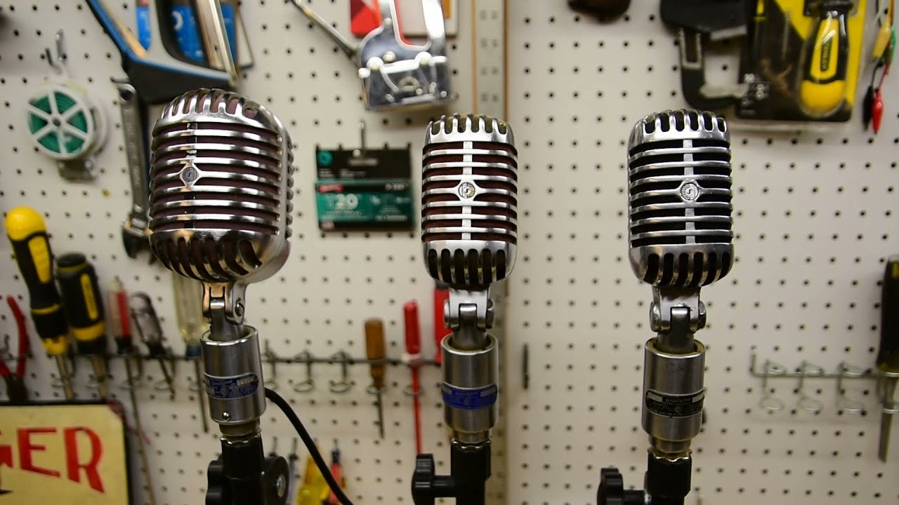 Vintage mics: Shure Unidynes (556 and 556S) - YouTube