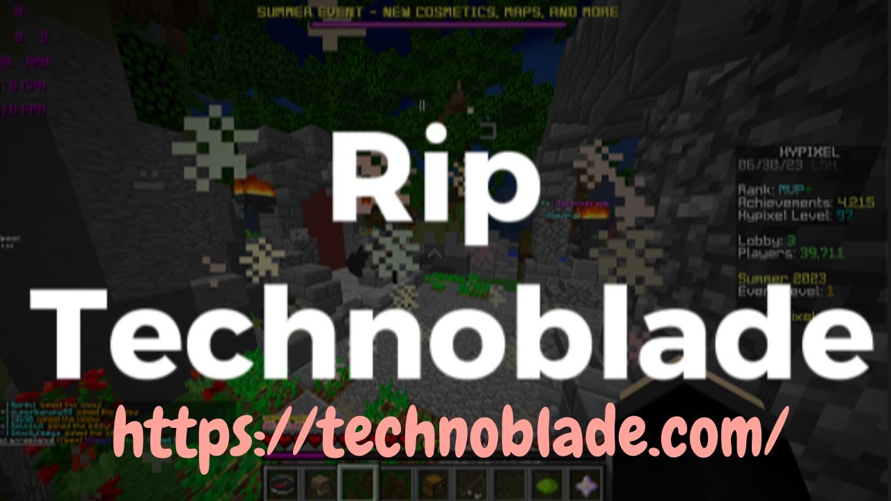 Rip TechnoBlade ( One Year ) - YouTube