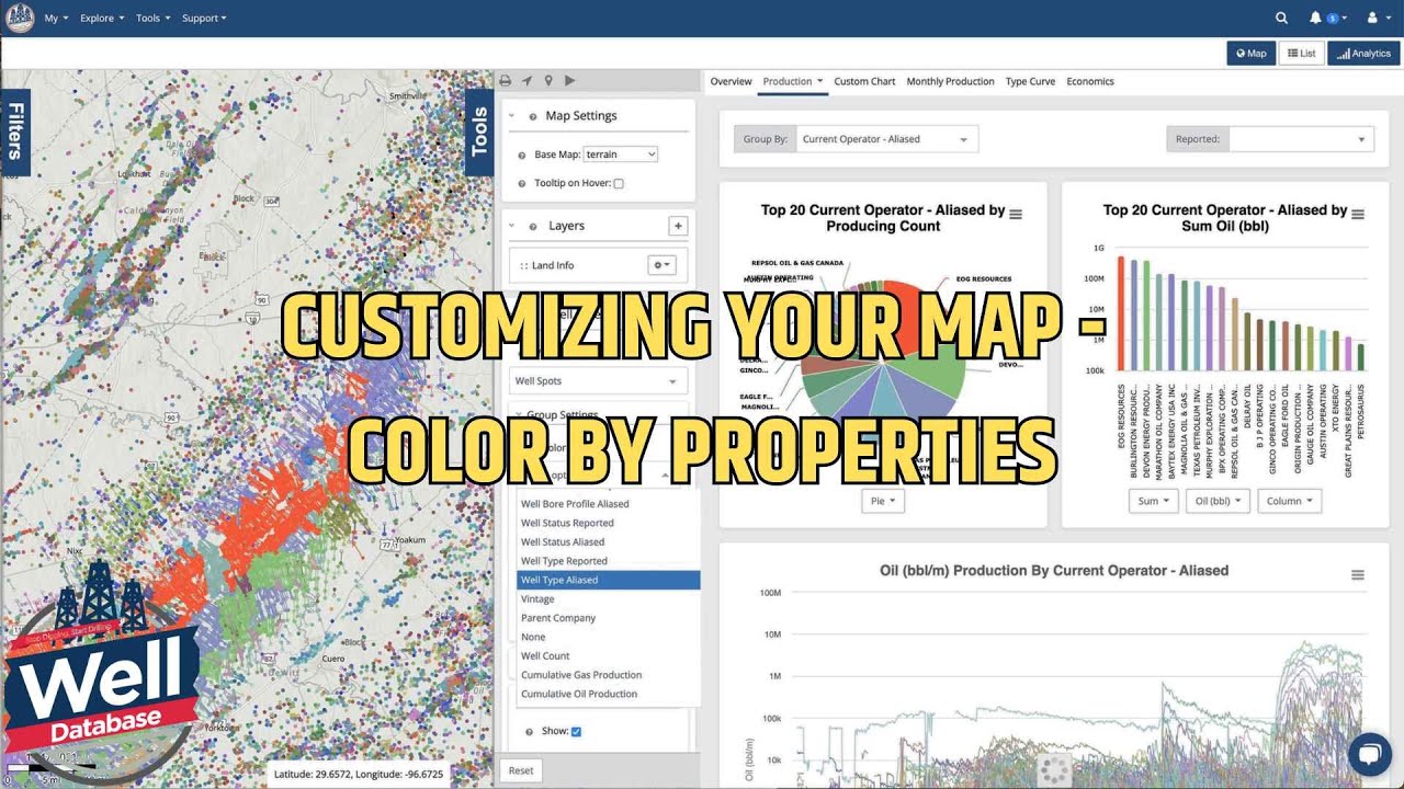 Customizing Your Map - Color By Properties - YouTube