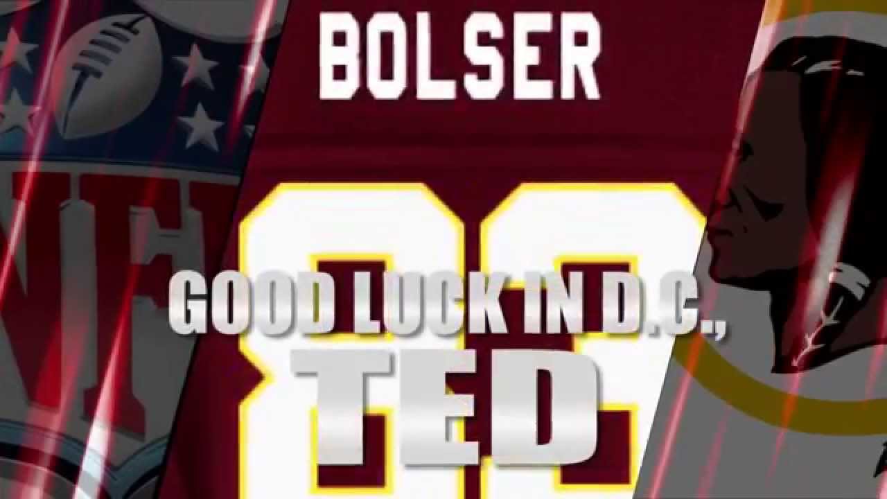 Washington Redskins TE Ted Bolser - YouTube