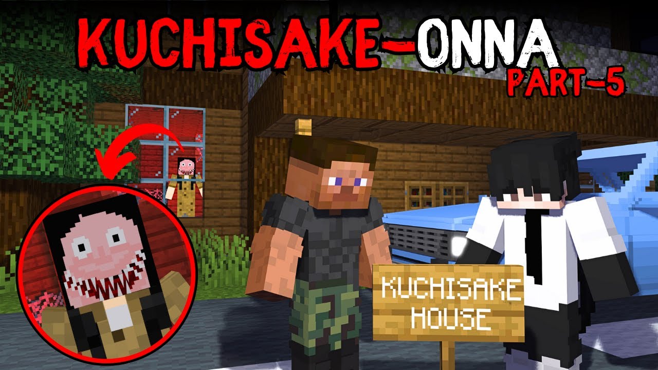 CREEPY MASK LADY in MINECRAFT (PART-5)😨 Minecraft Horror Story - YouTube