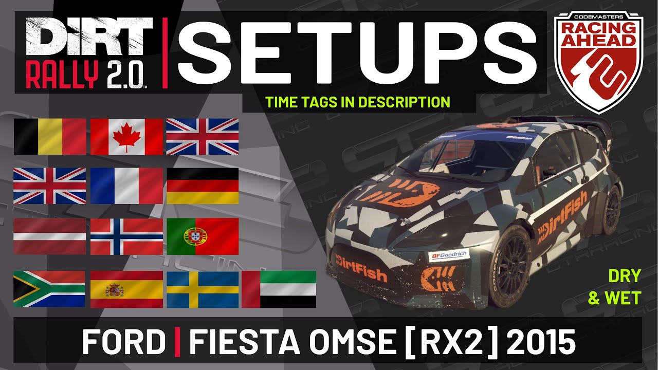 Ford Fiesta OMSE [RX2] | RX SETUPS DRY & WET | 13 Locations | DiRT ...