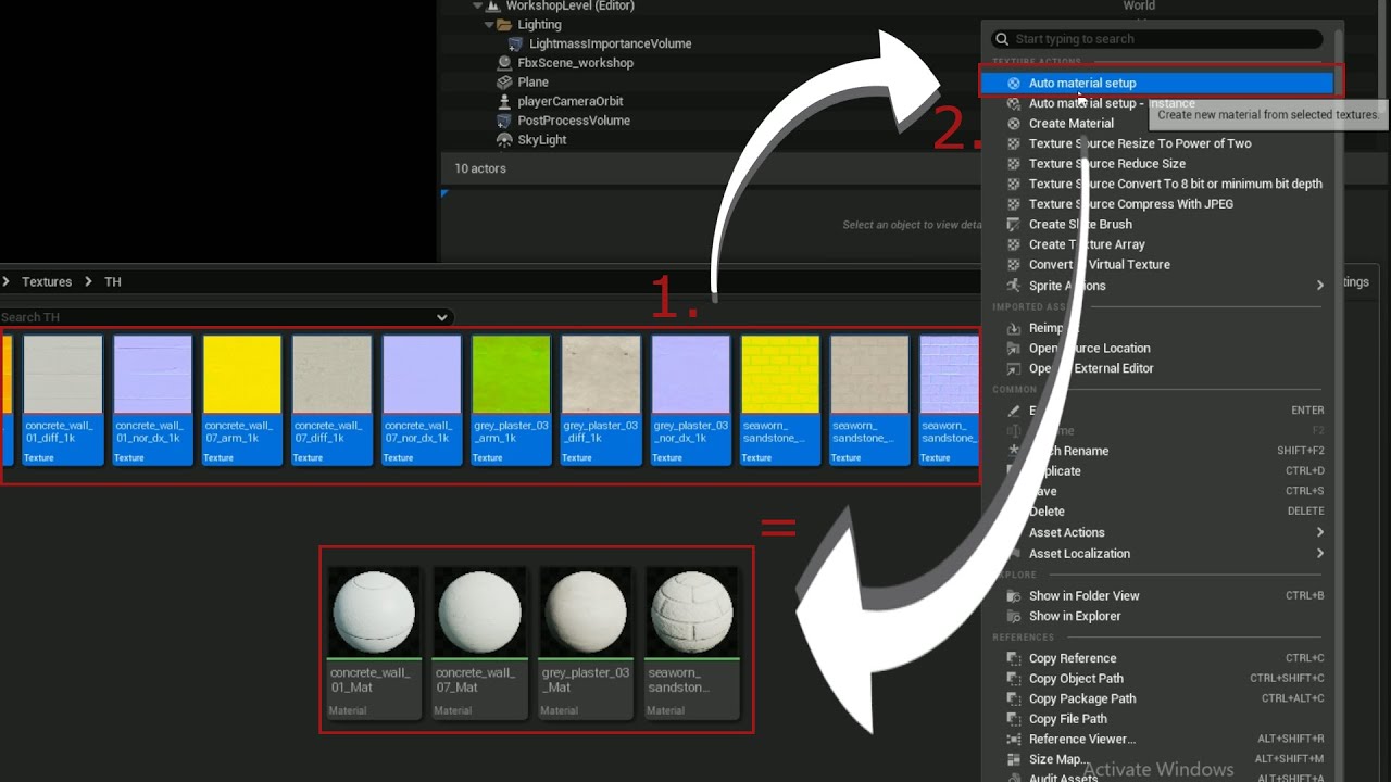 Auto material setup - UE5 Plugin - YouTube
