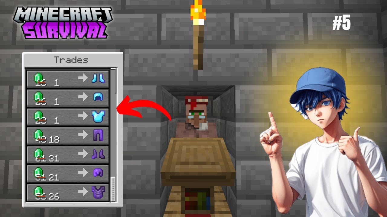 Building the ULTIMATE TRADING HALL in Minecraft Survival! 😎 | Epic ...