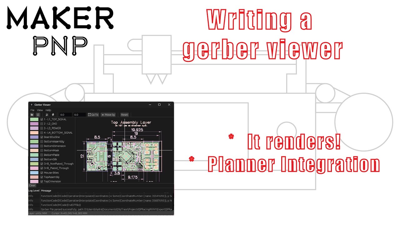 MakerPnP - Writing a gerber viewer - 1 - YouTube