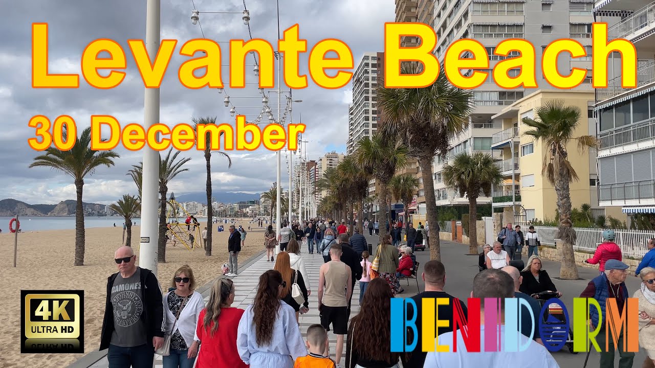 Benidorm today in Levante Beach, 30 December 2024, Costa Blanca, Spain ...