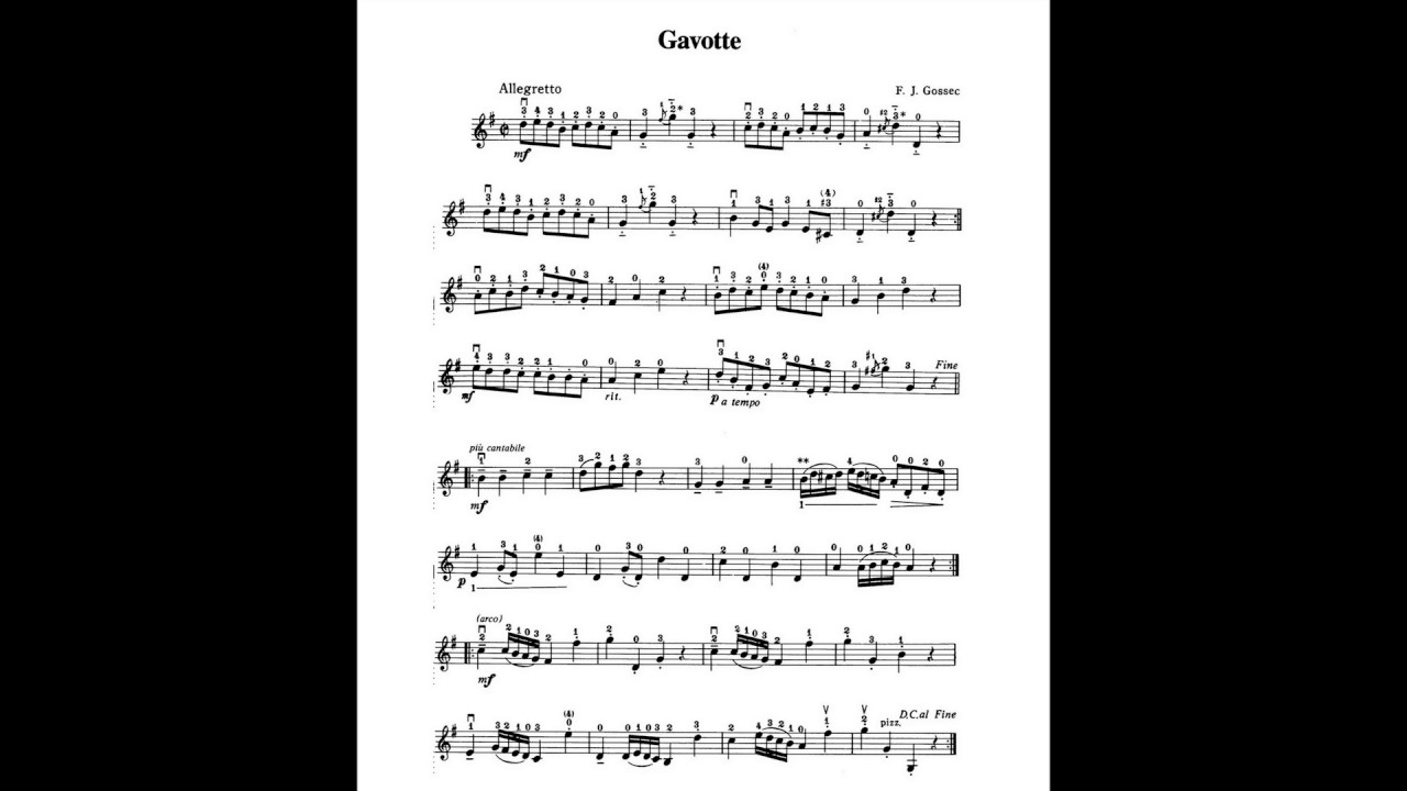 [Piano Accompany] Gavotte - Suzuki Violin Book 1 (60% Tempo) - YouTube