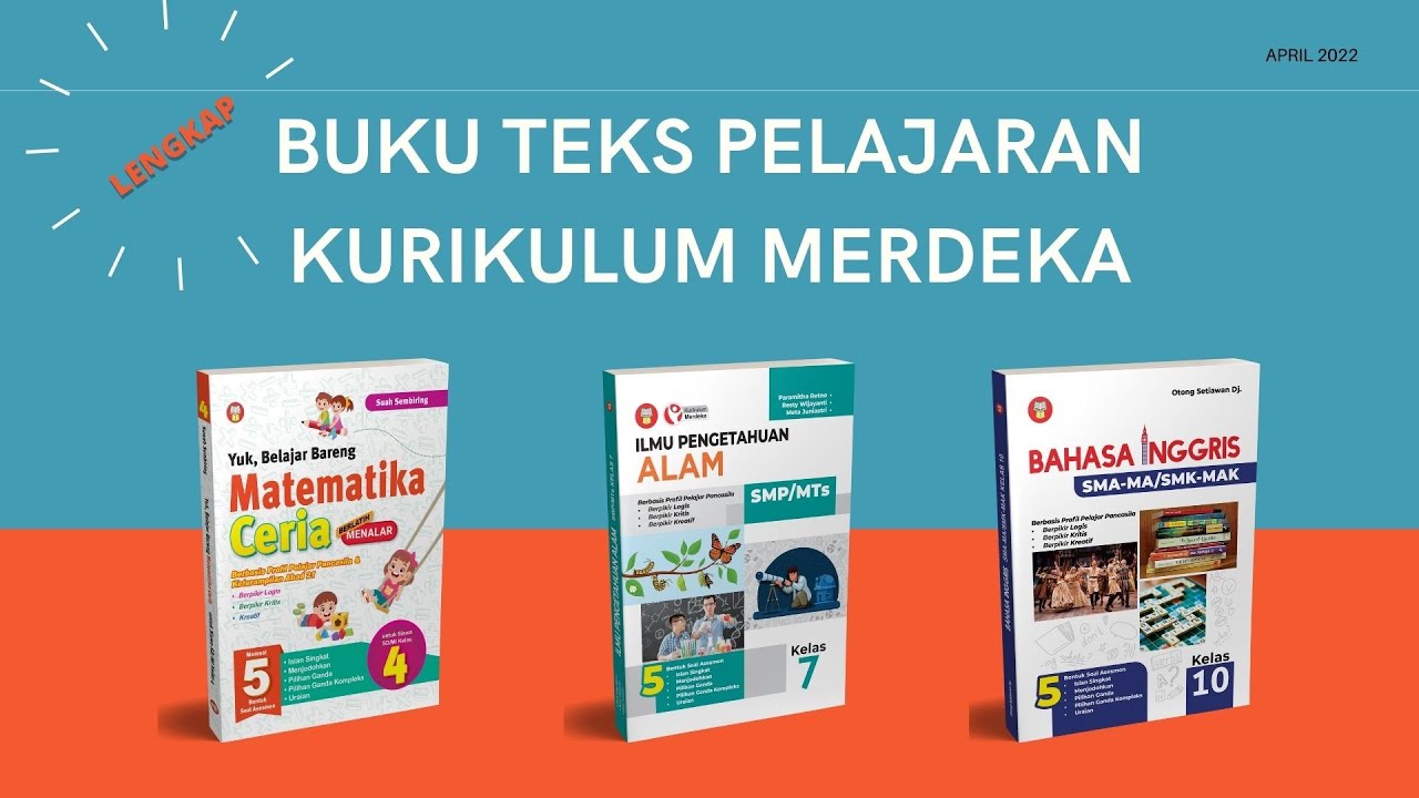 Review Buku Teks Kurikulum Merdeka Tingkat SD-SMP-SMA Lengkap - YouTube