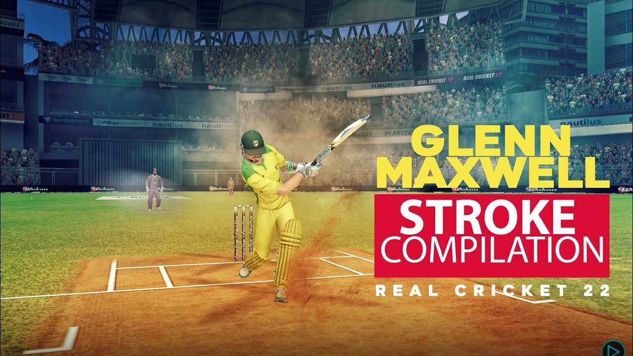 Glenn Maxwell Special Shot Collection ( Stroke Shots) in #realcricket22 ...