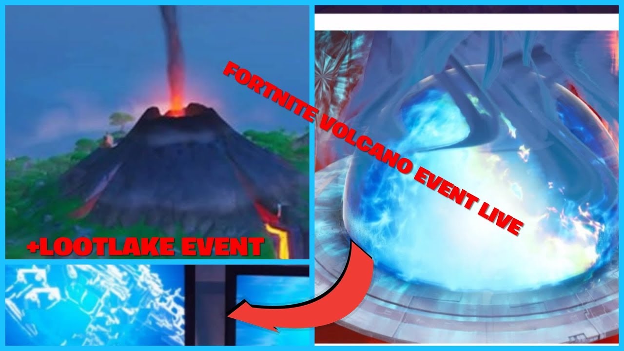 VOLCANO ERUPTING SOON[Fortnite loot lake event live] - YouTube