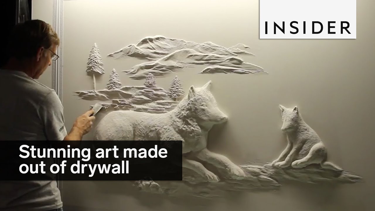 Finish Drywall Sculpting Art