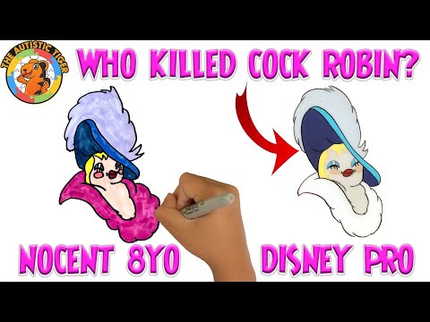 Jenny Wren | Who Killed Cock Robin - How to Draw Disney's Silly Symphonies Easy