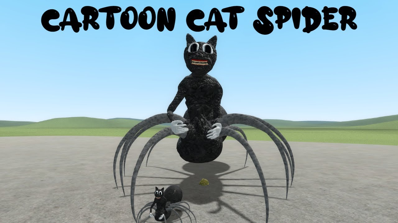 Cartoon Cat is now a spider! | Cartoon Cat Spider NEXTBOT | Gmod - YouTube