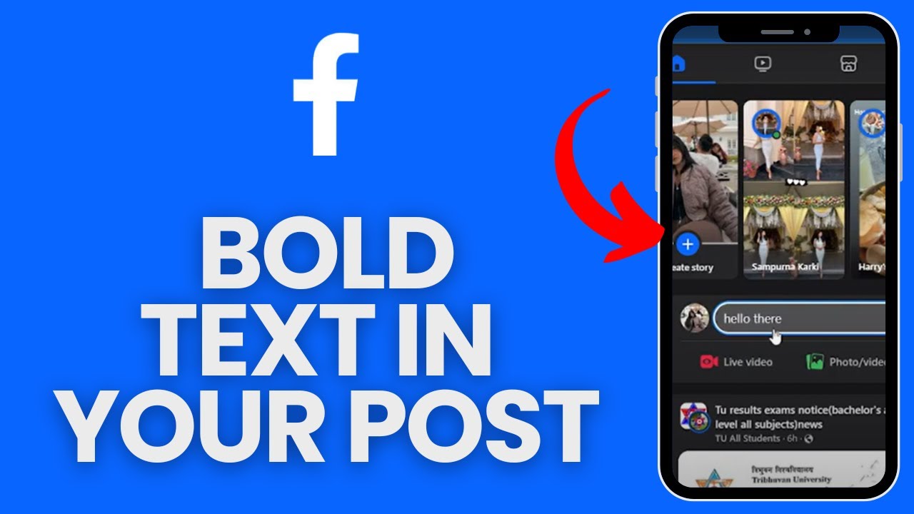 How to Bold Text in Facebook Post from Laptop 2024 | Bold Text in ...
