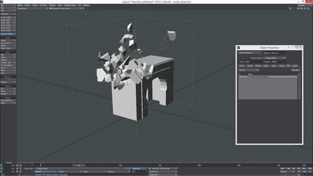 Lightwave 3D Bullet With Particle Effects by Bryphi - YouTube