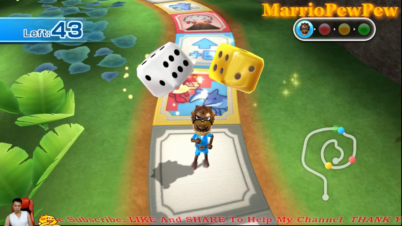 Wii Party U - All Minigames Four Player. Mode.Destroying Wii Island ...