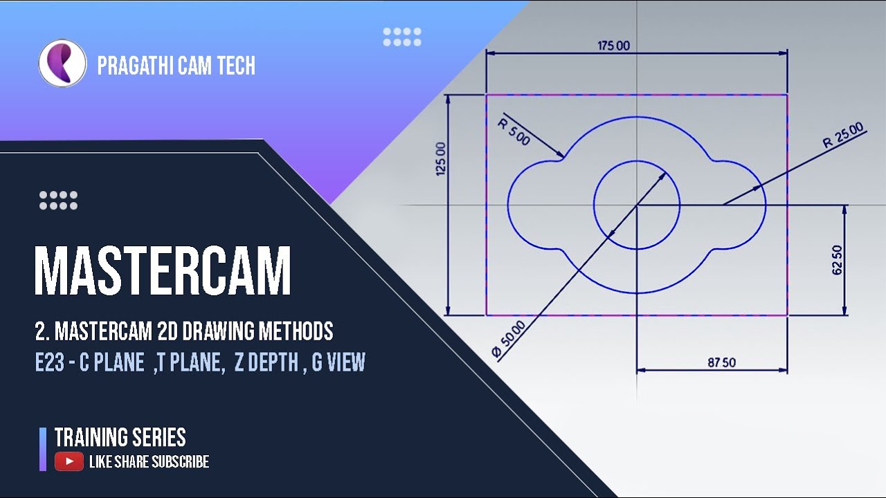Mastercam - C Plane T plane Z depth G view - YouTube