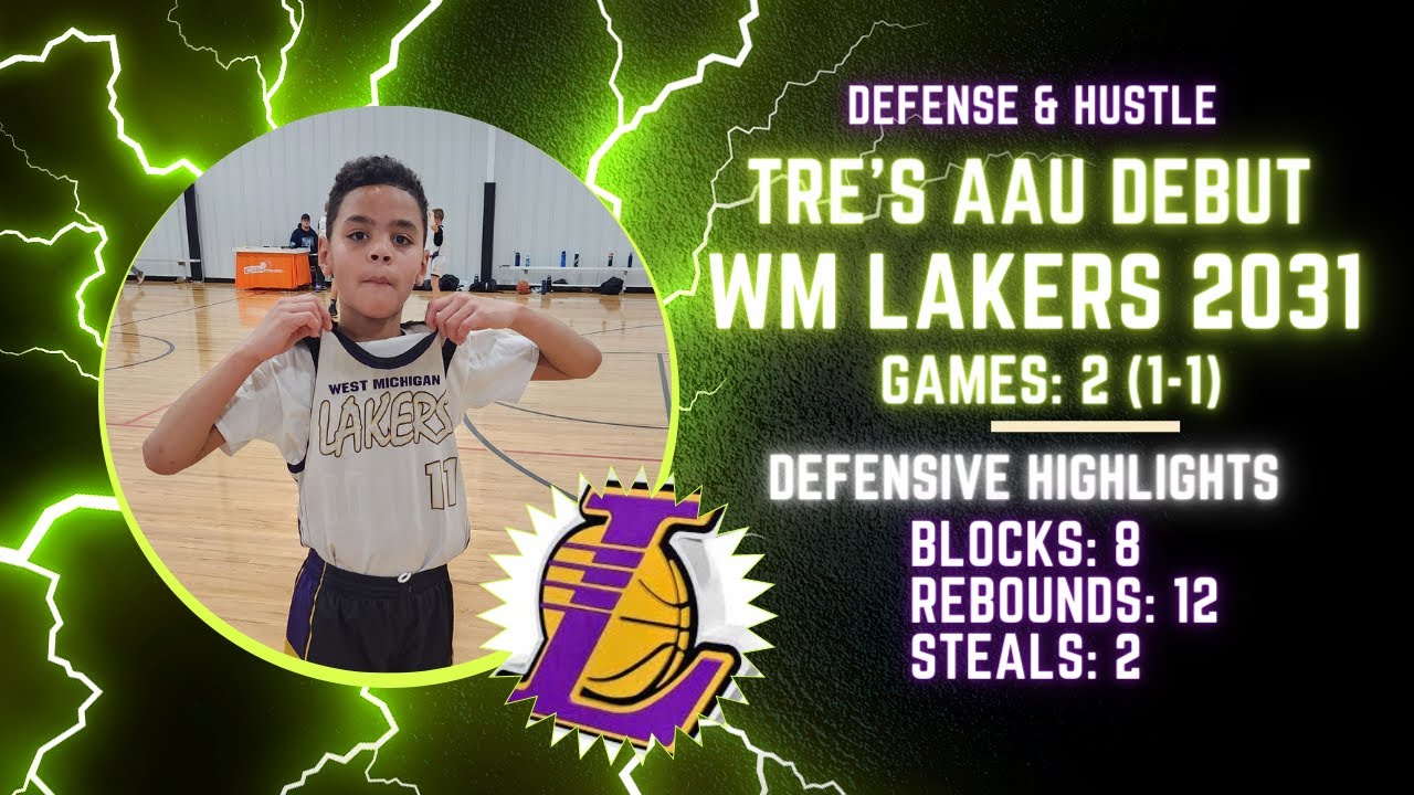 Tre's First AAU Game - West Michigan Lakers 2031(10u) - YouTube