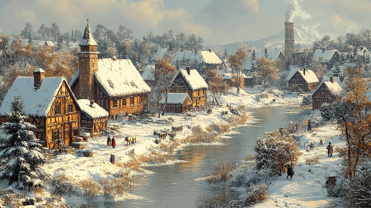 Winter Fantasy Village- Medieval Fantasy Music - Relaxing Music and ...