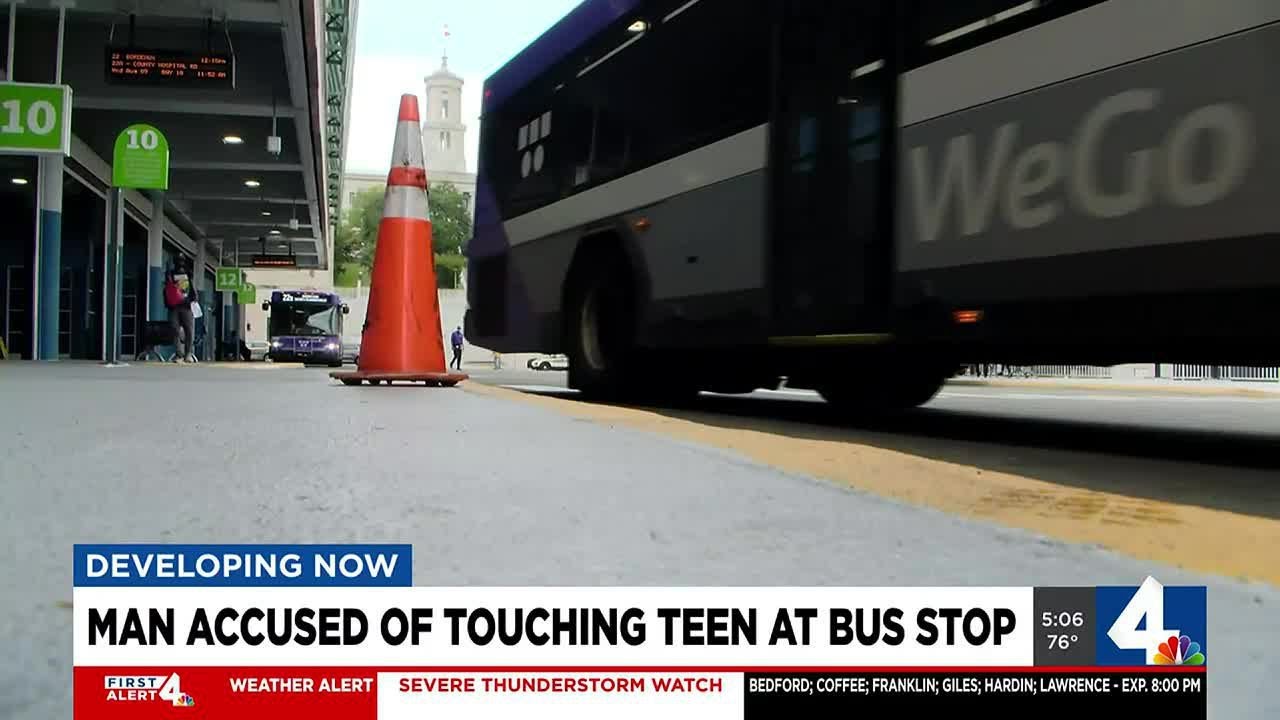 Man accused of touching teen at bus stop - YouTube