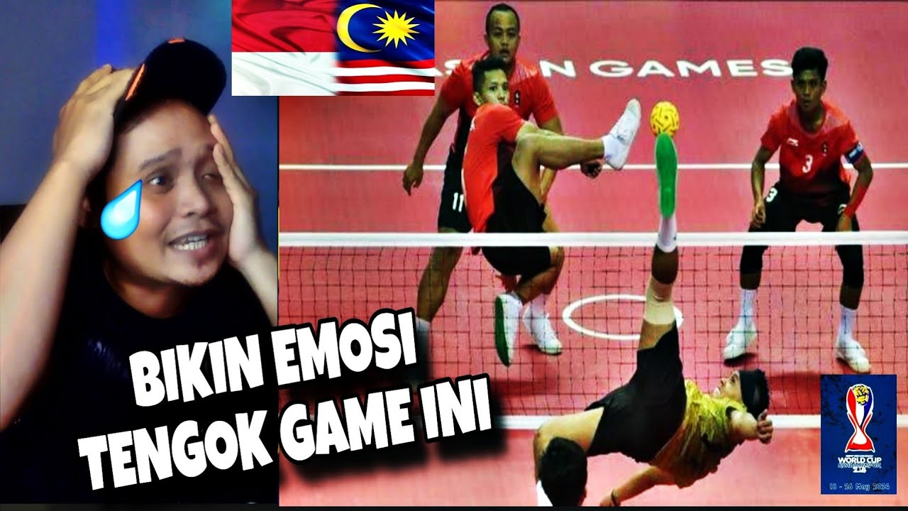 MENANGIS KENA LIBAS⁉️ INDONESIA VS MALAYSIA SEMI FINAL SEPAK TAKRAW ...