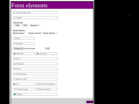 Class - 13 (Use of Simple CSS and Placeholder in HTML Form.) - YouTube