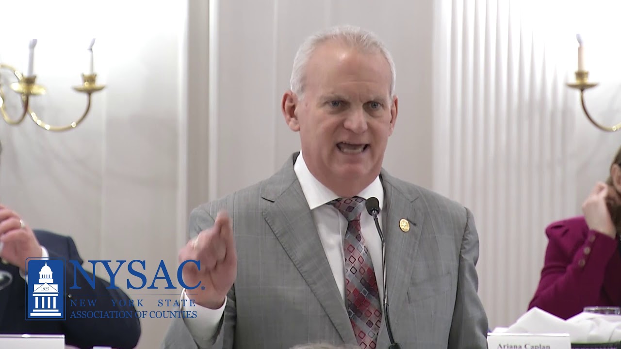 NYSAC President Hon. John Marren Discusses State Budget - YouTube