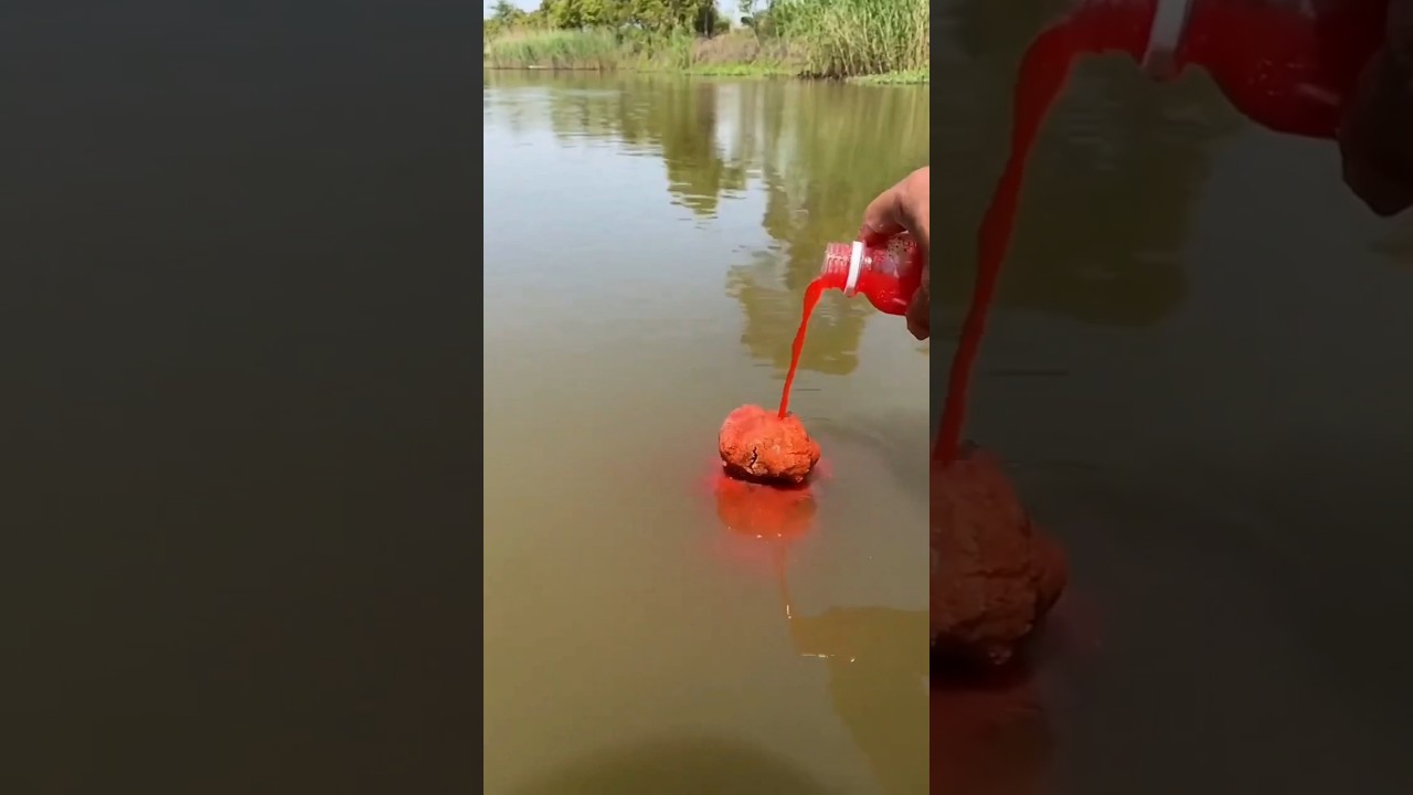Red Liquid Fishing Technique #shorts - Fishing