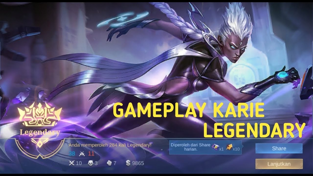 Gameplay Karrie Legendary mobile legends - YouTube