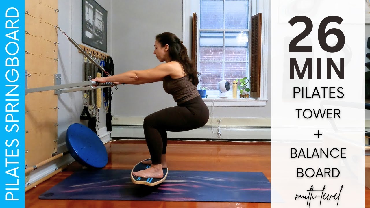 PILATES SPRINGBOARD + BALANCE BOARD WORKOUT | 26 Min | Multi-Level ...