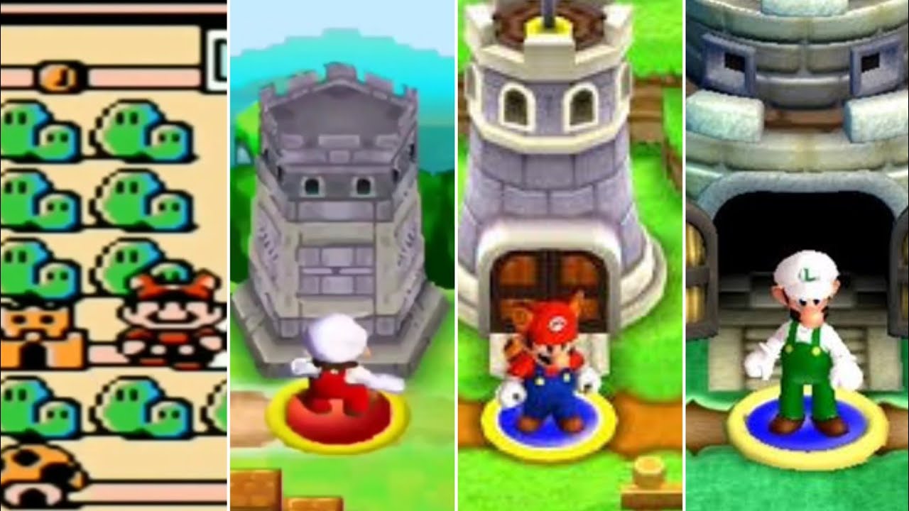 Evolution of Tower Levels in Super Mario Games (1988-2022) - YouTube