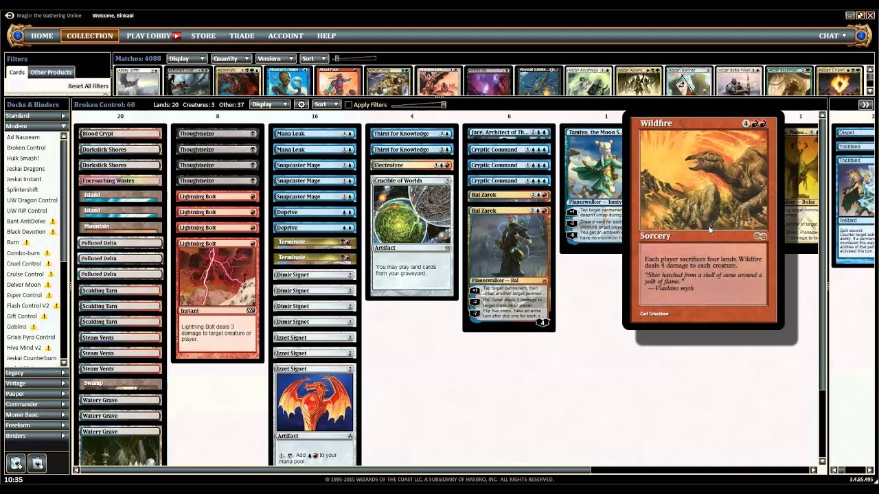 MTG Modern Wildfire #1 Deck Tech - YouTube