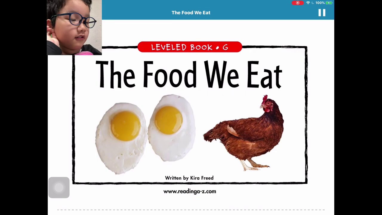 Jack read English book in English reading AZ level G THE FOOD WE EAT ...