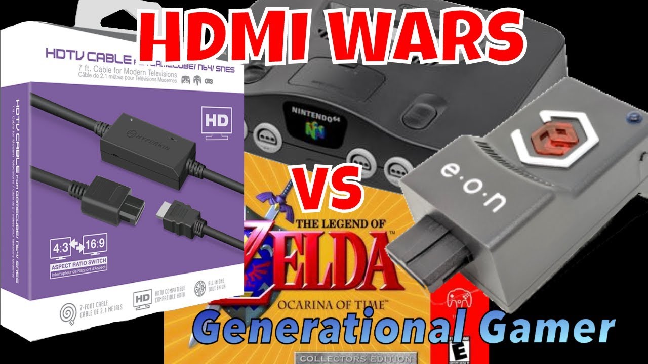 Hyperkin Nintendo HDMI vs EON Super 64 Adapters - Zelda Ocarina of Time ...
