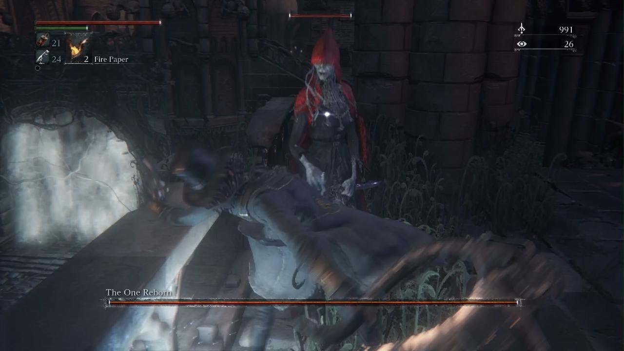 Bloodborne the one reborn boss fight 4k - YouTube