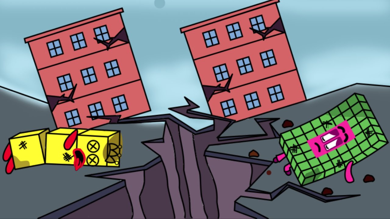 numberblocks 3 died in the earthquake - coloring story made by ...