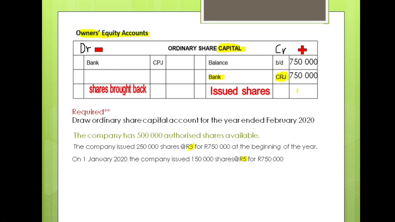 grade 12_companies ledger accounts_lesson 1 - YouTube