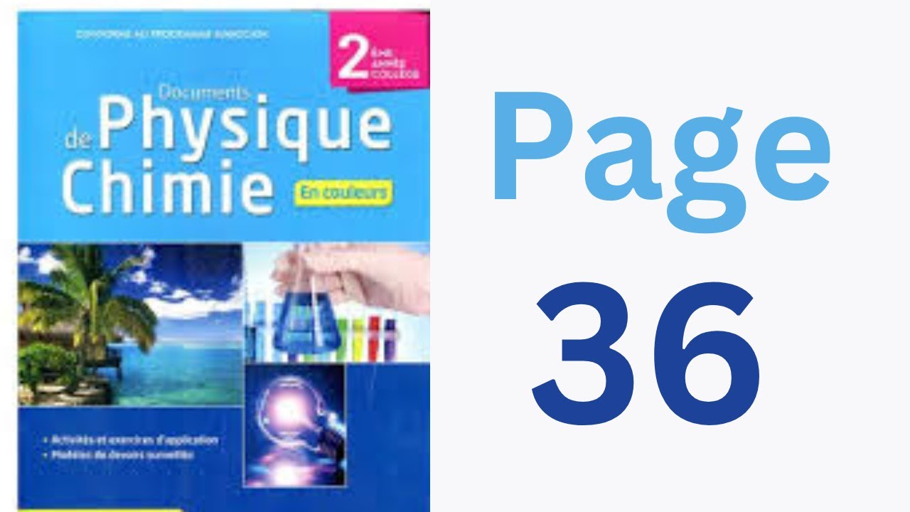 collection sigma physique chimie 2ac page 36 - YouTube