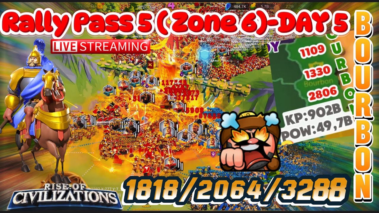 🔴Day 5 Pass 5: Công Đèo 5 Thông Chốt Zone 5 ( BOURBON) #C12382 Rise of ...