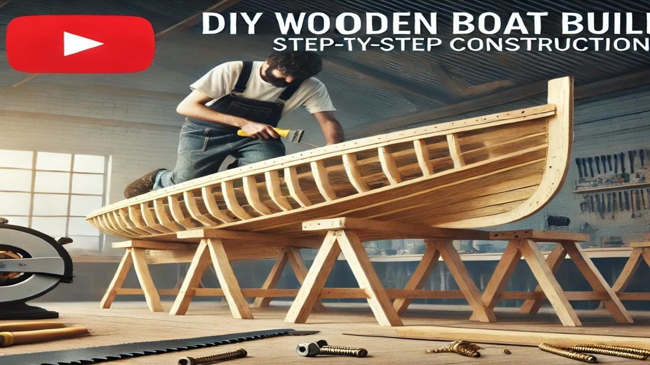Building a DIY Wooden Boat: Step-by-Step Construction - YouTube
