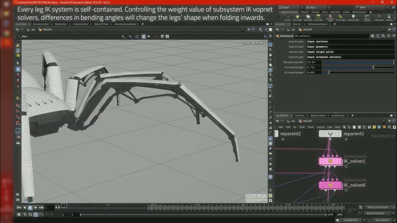 Procedural Animation HDA in Houdini | WALKER Showcase - YouTube