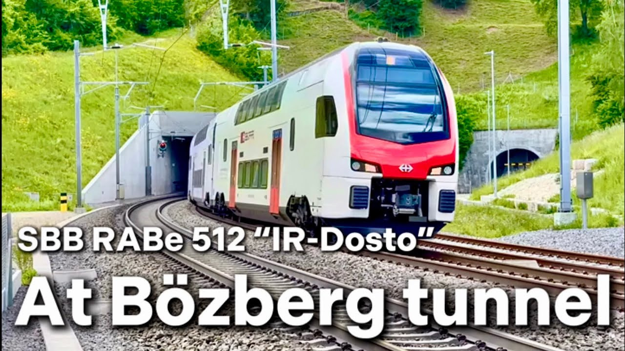 SBB RABe 512 “IR-Dosto” entering Bözberg-tunnel on its way to Basel ...