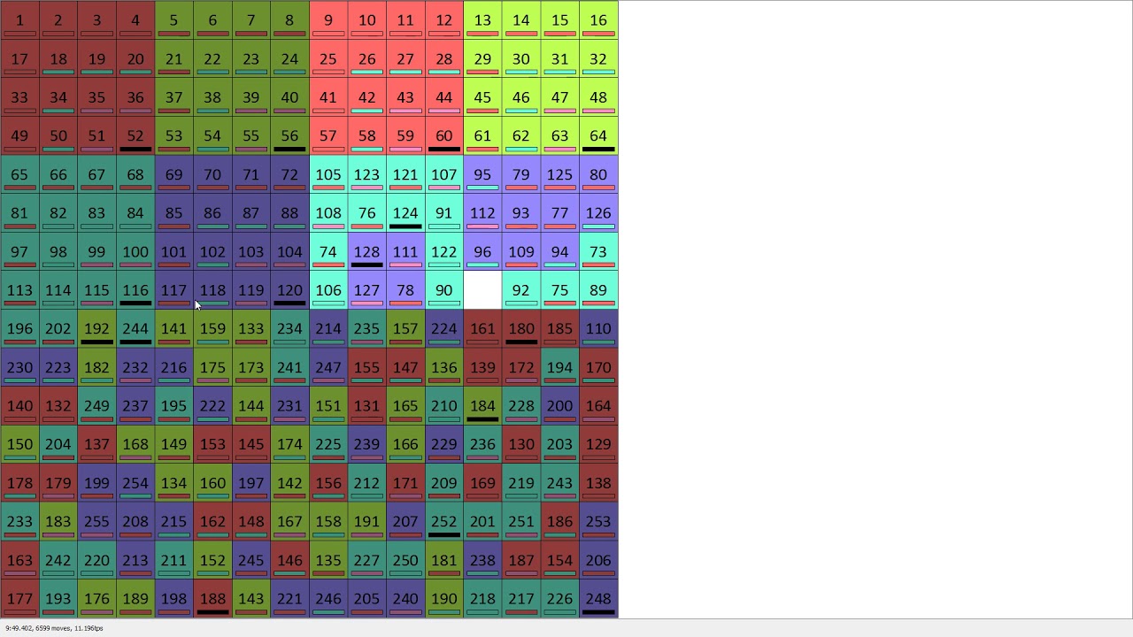 16x16 Sliding Puzzle 17 33 YouTube 16x16-sliding-puzzle-17-33-youtube