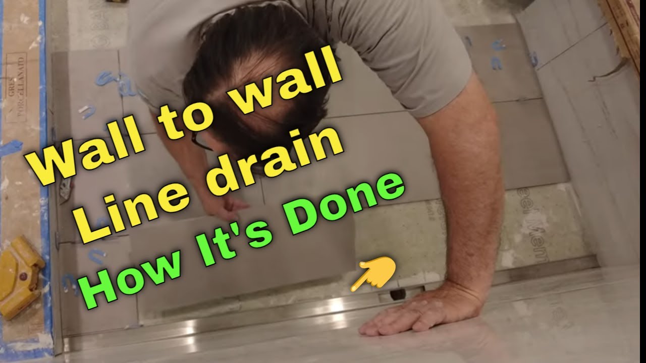 Wall To Wall Linear drain How To. Schulter Vario, variable length ...