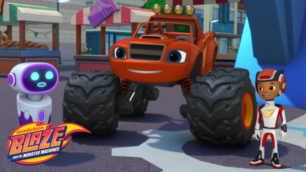 Blaze et AJ aide Megabot | Blaze et les Monster Machines - YouTube