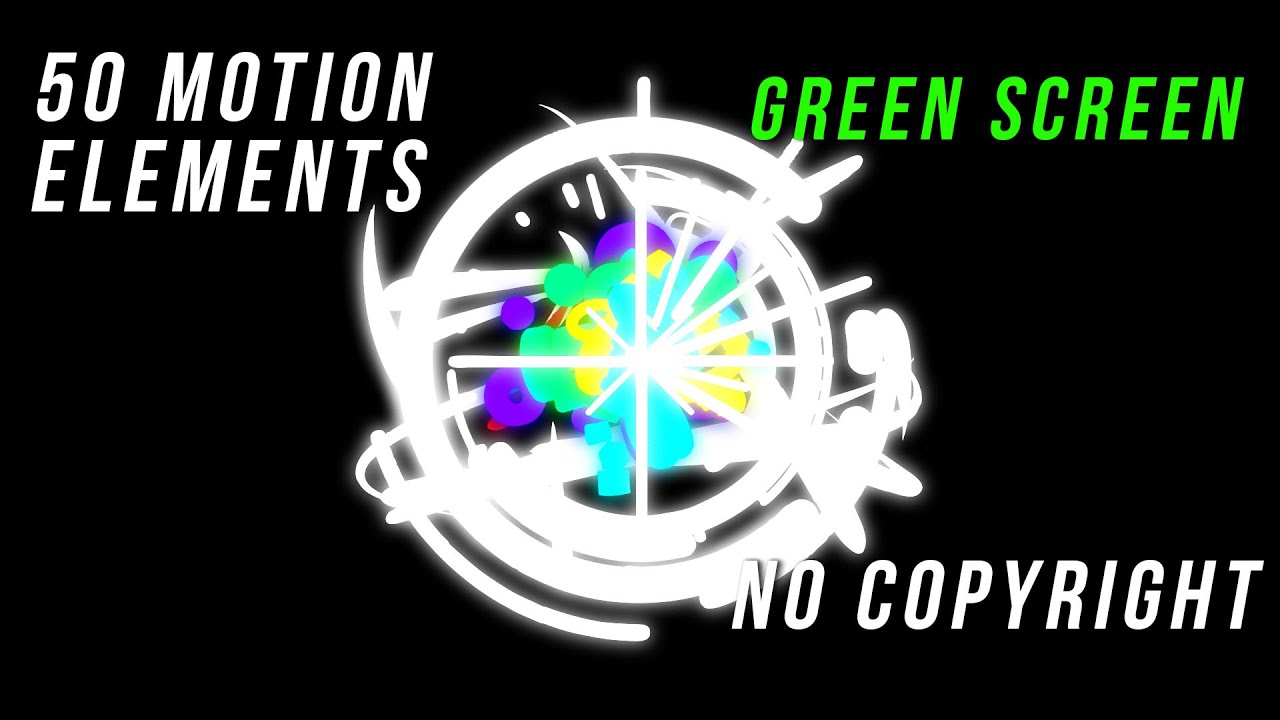 50 Free Motion Graphics Elements Pack Green Screen. - YouTube